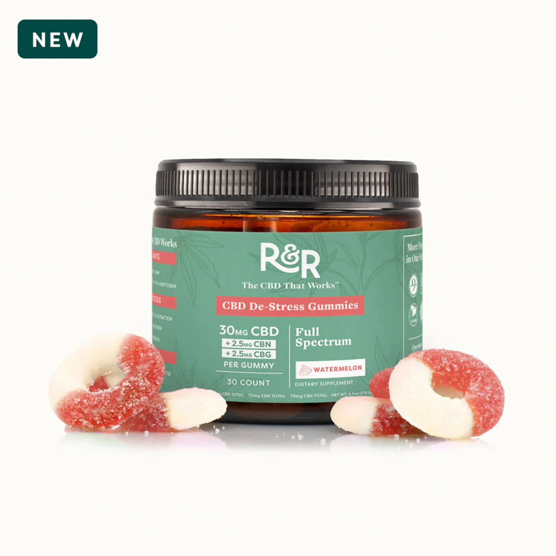 R&R CBD + CBN + CBG De-Stress Gummies - Charm City Hemp